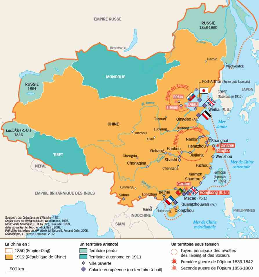 Carte de Chine ≡ Voyage - Carte - Plan