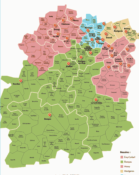 Carte Essonne ≡ Voyage - Carte - Plan