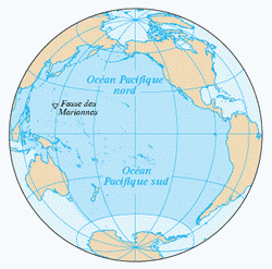 Océan pacifique ≡ Voyage - Carte - Plan