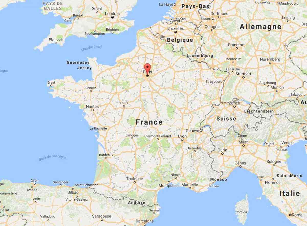 Paris Sur La Carte De France Voyage Carte Plan Paris Sur La Carte De France Voyage Carte Plan