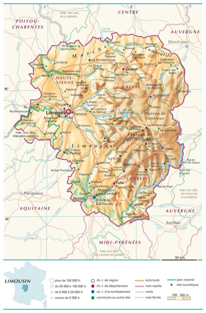 Villes du Limousin » Vacances - Guide Voyage