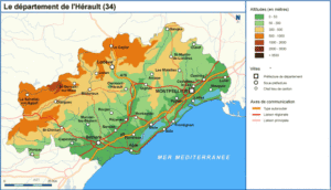 Carte de l Hérault ≡ Voyage - Carte - Plan