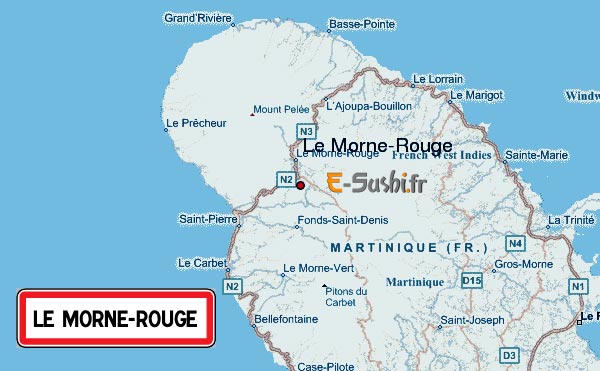 Le Morne Rouge en Martinique ≡ Voyage - Carte - Plan