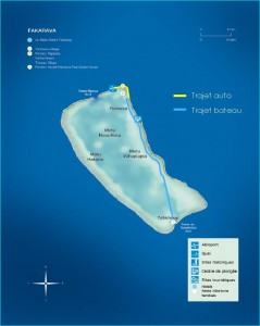 Fakarava - Ile des Tuamotu ≡ Voyage - Carte - Plan
