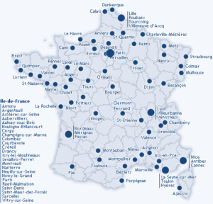Principales villes de France ≡ Voyage - Carte - Plan