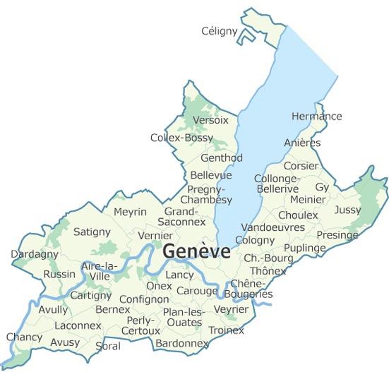 Ville de Genève ≡ Voyage - Carte - Plan