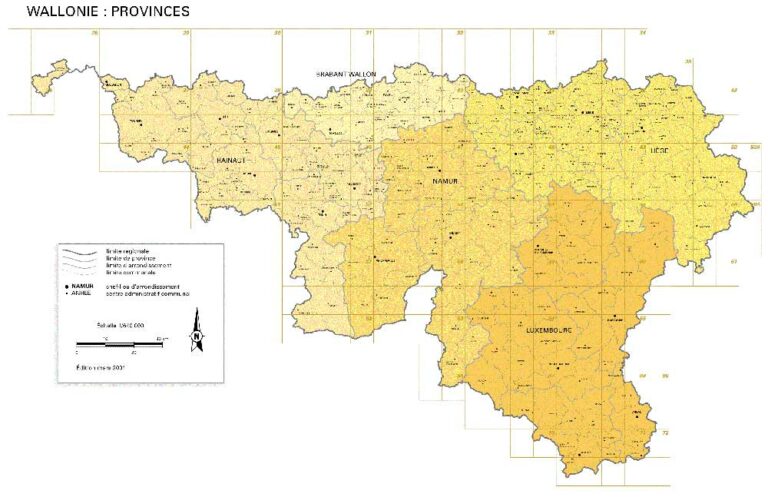La Wallonie ≡ Voyage - Carte - Plan