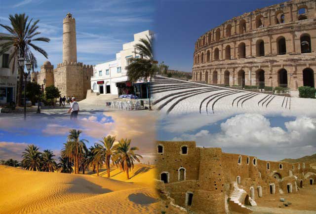 La Tunisie ≡ Voyage - Carte - Plan