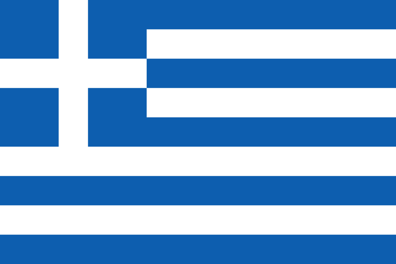La Grèce - Drapeau ≡ Voyage - Carte - Plan