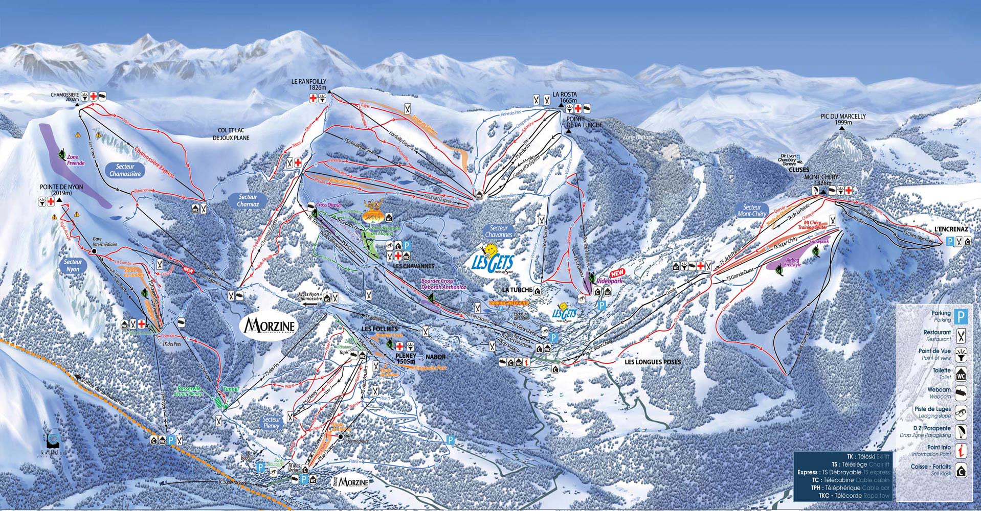 Morzine carte » Carte - Plan - Voyage