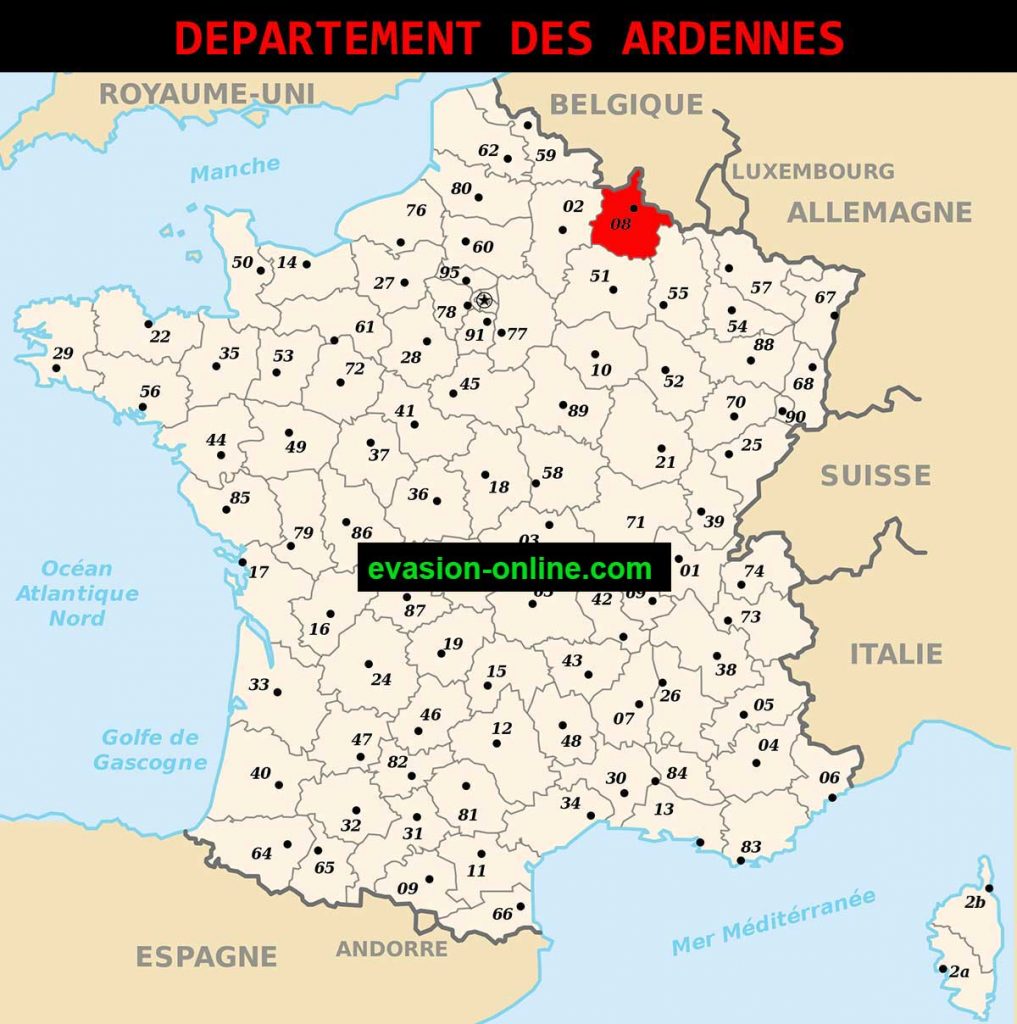 Département des Ardennes - 08 ≡ Voyage - Carte - Plan