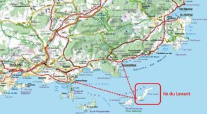 Ile du Levant ≡ Voyage - Carte - Plan