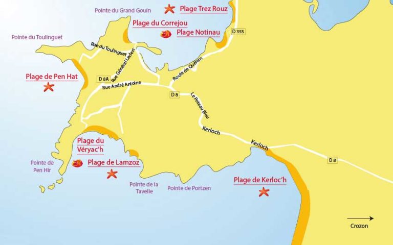Camaret sur Mer ≡ Voyage - Carte - Plan