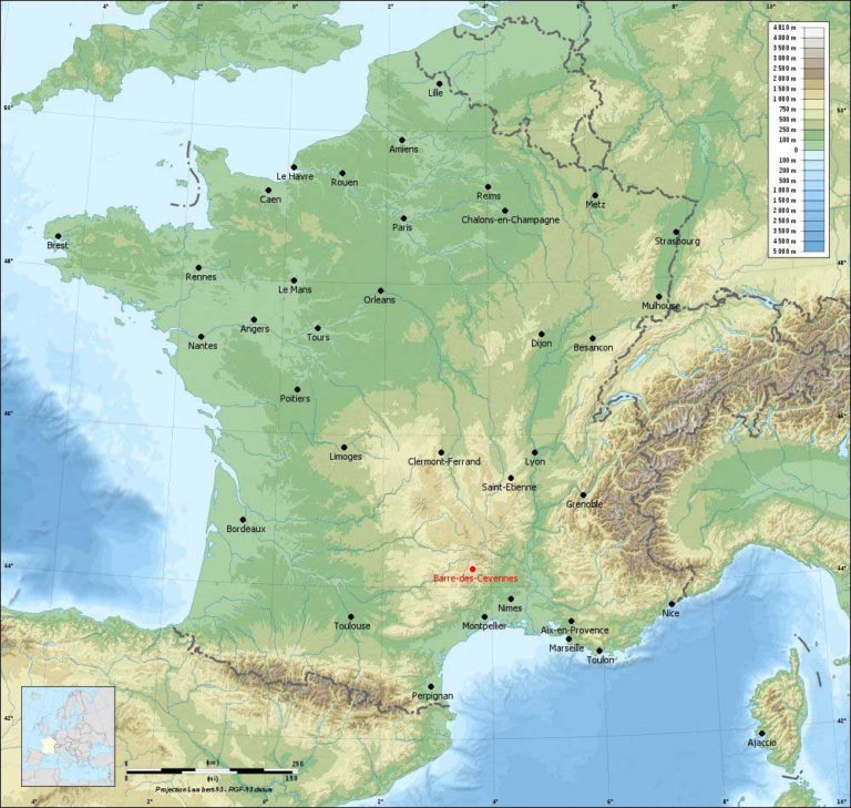 Carte des Cévennes ≡ Voyage - Carte - Plan