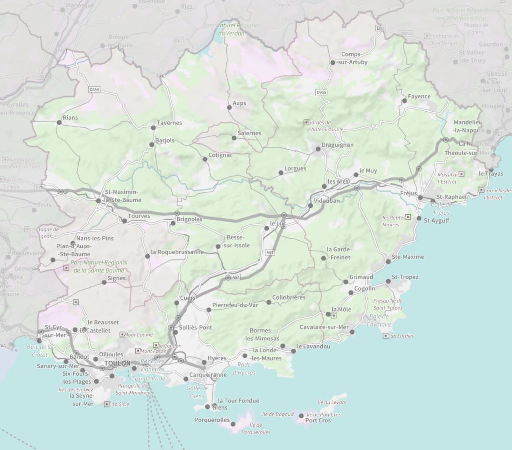 Département 83-Var ≡ Voyage - Carte - Plan