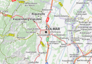 Carte de Colmar ≡ Voyage - Carte - Plan