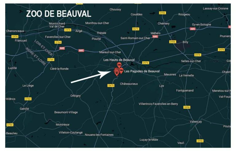 Zoo de Beauval ≡ Voyage - Carte - Plan